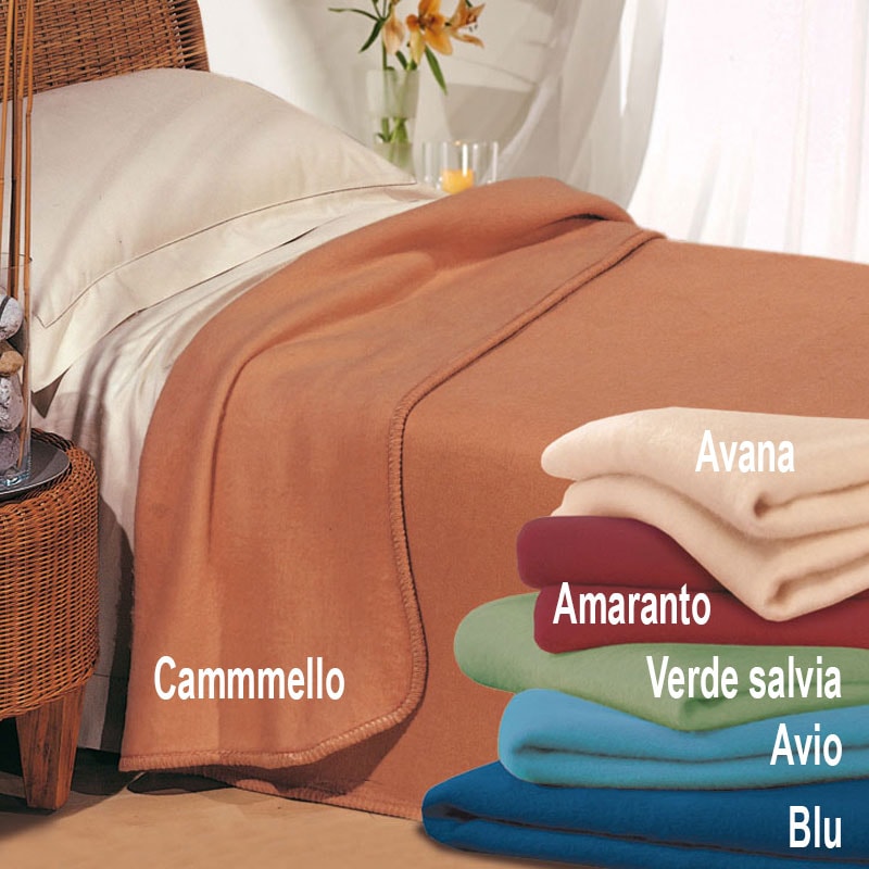 Coperta matrimoniale ignifuga Summer per alberghi - 6 colori disponibili